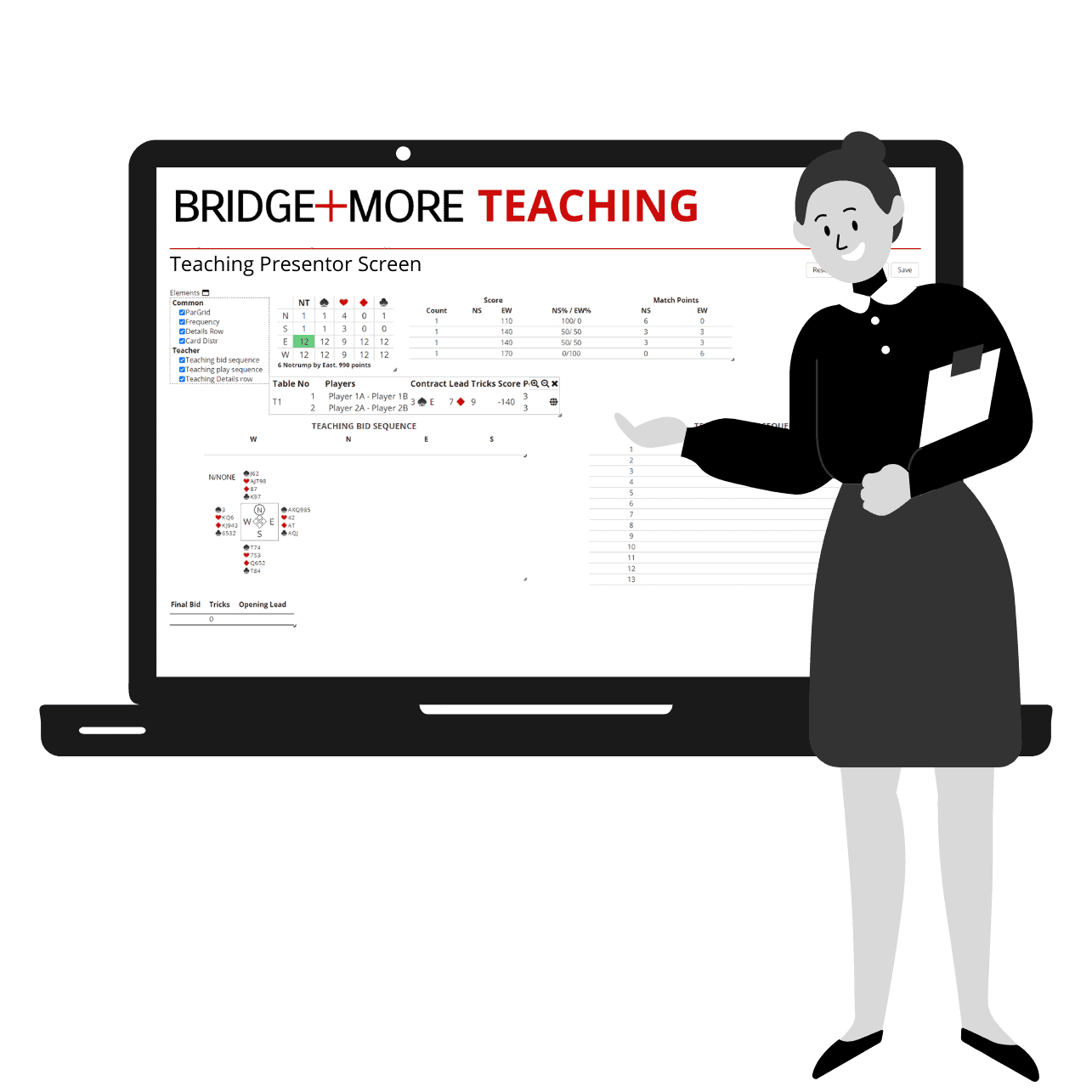 5.0 Show the students the played teaching set | Help side for Bridge ...