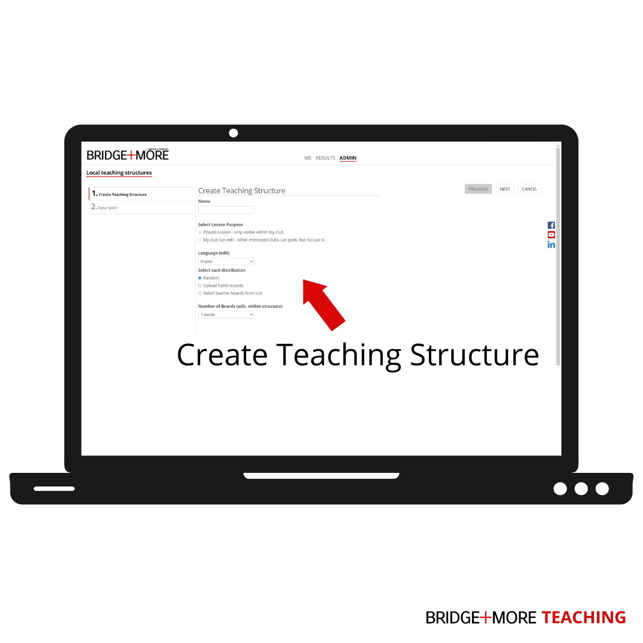 2.0 Teaching structure | Help side for Bridge+More by Bridge Company